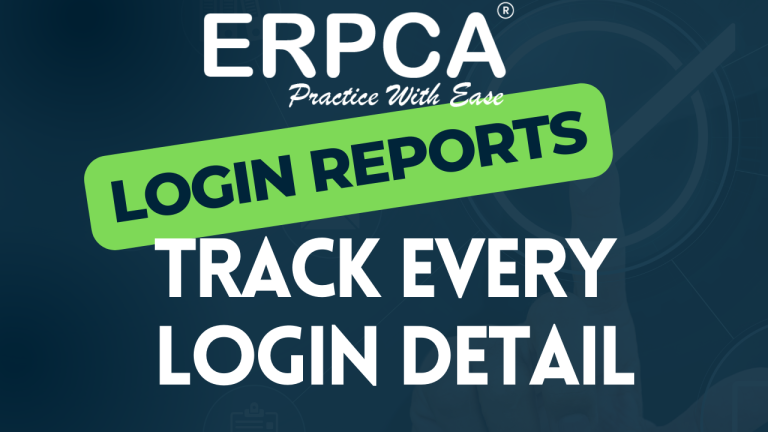 How to view user's login details in ERPCA? | ERPCA | Online Practice Management Software for ...